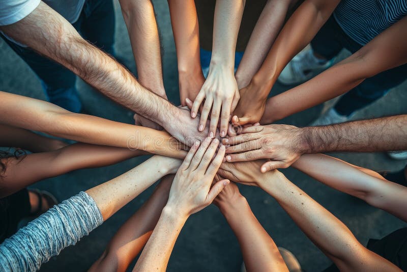 Unity through Togetherness stock illustration. Illustration of effort ...