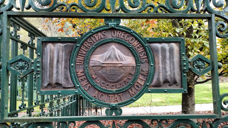 University of Oregon Seal stock image. Image of iron - 175348659