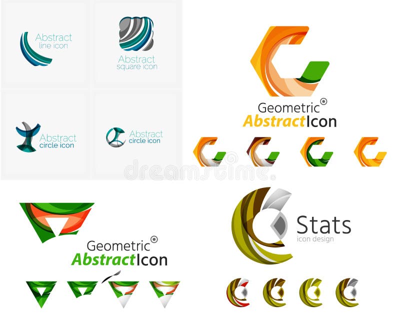 Universal Abstract Geometric Shapes - Business Stock Vector ...