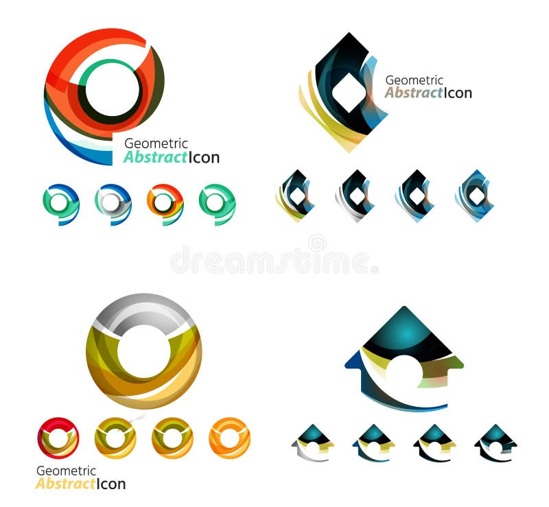 Universal Abstract Geometric Shapes - Business Stock Illustration ...
