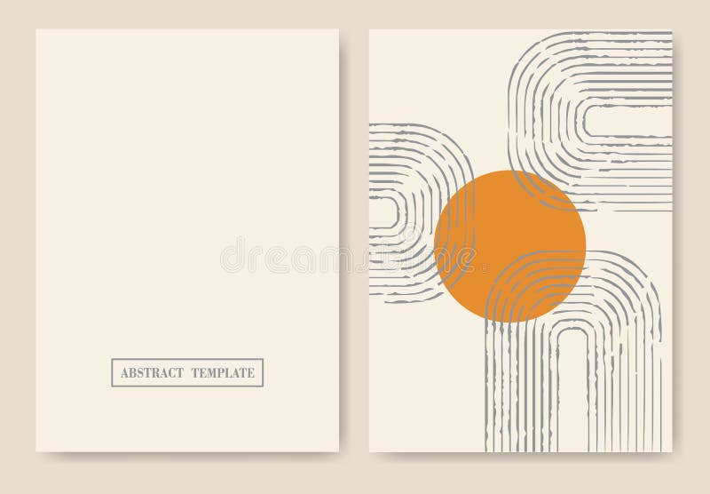 Universal Abstract Pastel Colored Template for Notebook Cover. Stock ...