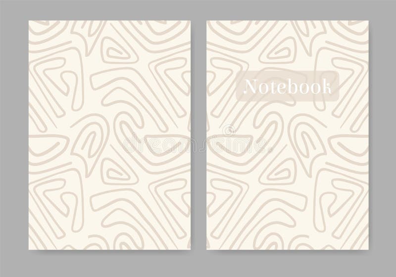 Universal Abstract Pastel Colored Template for Notebook Cover Stock ...