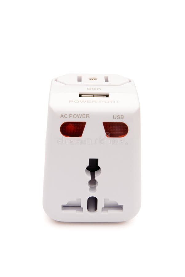 A universal adapter stock image. Image of plugs, electrical - 24524803