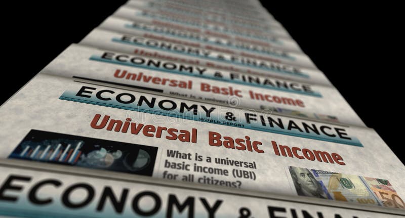 Universal Basic Income Analysis Technology Newspaper Printing Media ...