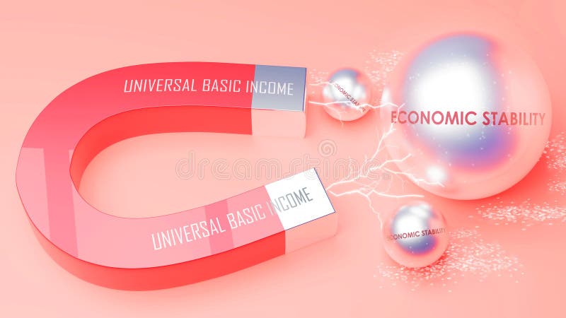 Universal Basic Income that Attracts Economic Stability Stock Image ...
