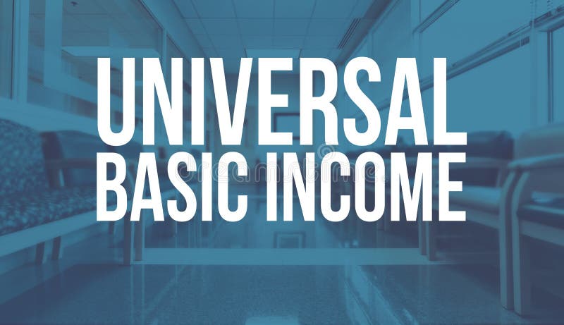 Universal Basic Income Theme With A Medical Waiting Room Background ...
