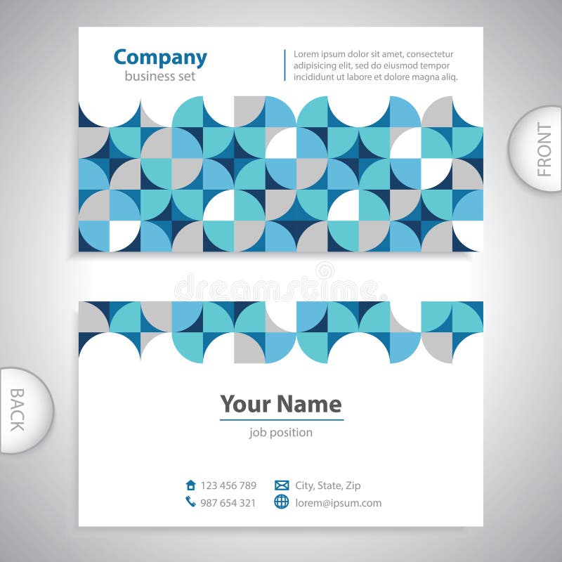 Universal Business Card - Geometric Shapes Stock Vector - Illustration ...