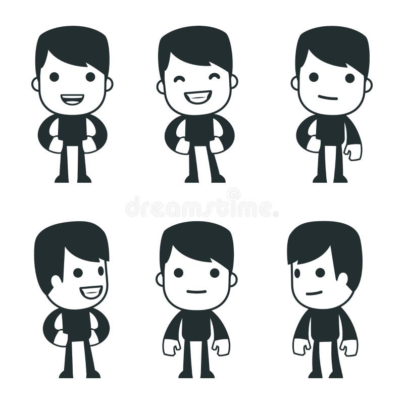 Universal Characters Different Poses Icon Stock Illustrations – 63 ...