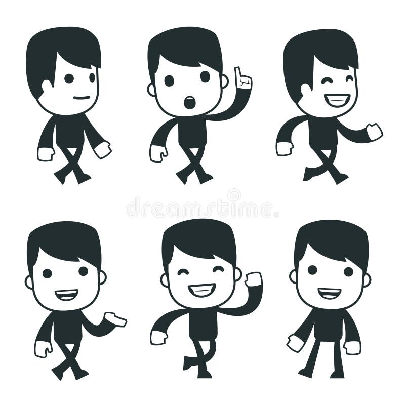 Universal Characters Different Poses Icon Stock Illustrations – 63 ...