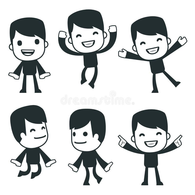 Universal Characters Different Poses Icon Stock Illustrations – 63 ...