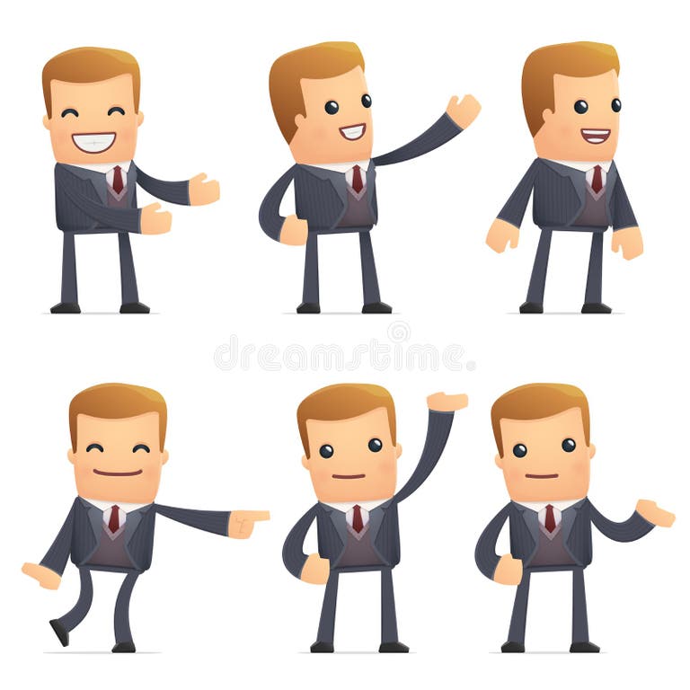 Universal Characters Different Poses Financial Stock Illustrations – 20 ...