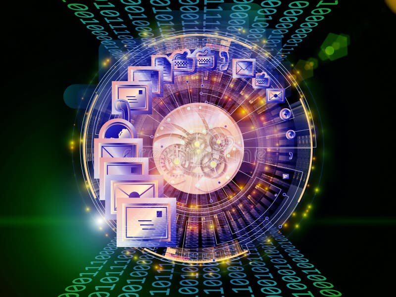 Universal messaging stock illustration. Illustration of connection ...