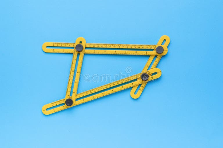 Universal Construction Ruler for Measuring Dimensions and Angles on a ...