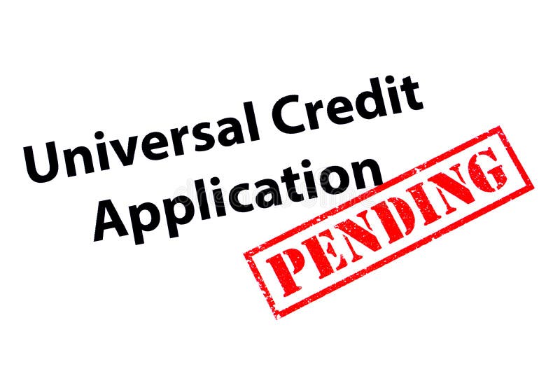 Universal Credit Application Pending Stock Illustration - Illustration ...