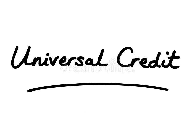 Universal Credit stock illustration. Illustration of note - 217898485