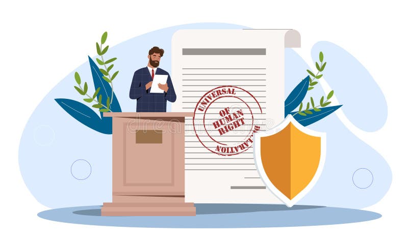 Universal Declaration Vector Concept Stock Vector - Illustration of ...