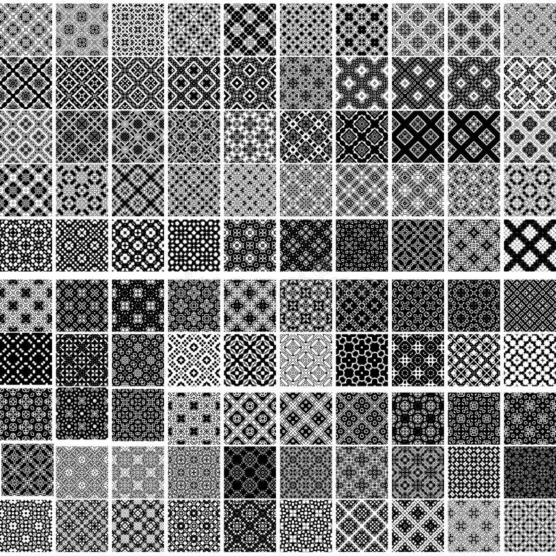 Universal Different Geometric Seamless Patterns. Endless Vector Texture ...