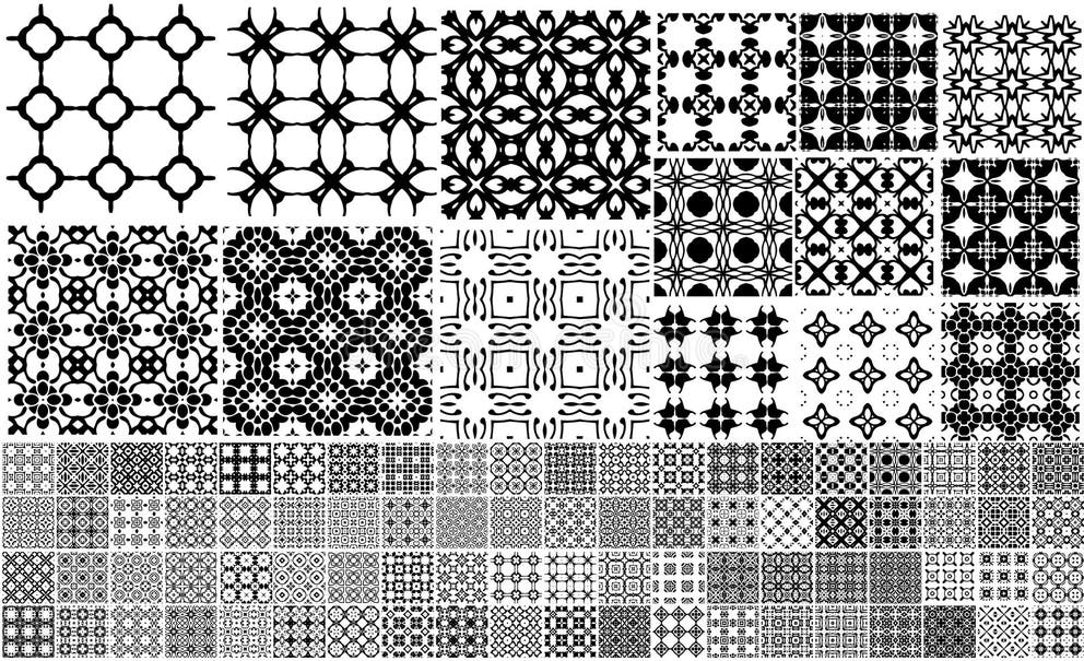 95 Universal Different Geometric Seamless Patterns. Endless Vector Texture Can Be Used for ...