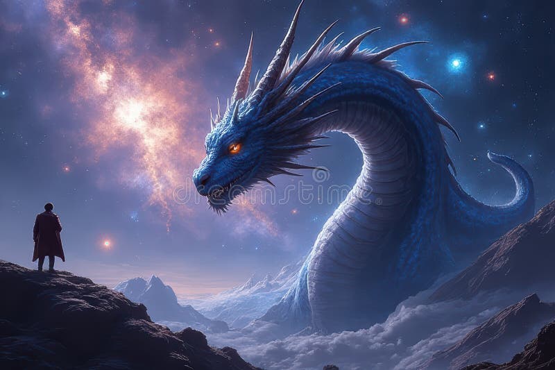 Universal Dragon Cosmos Ruler Stock Illustration - Illustration of ...