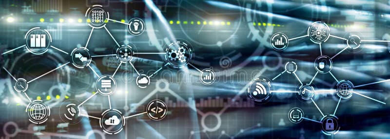 Universal Electronics Technology Background. Internet Concept of Global ...