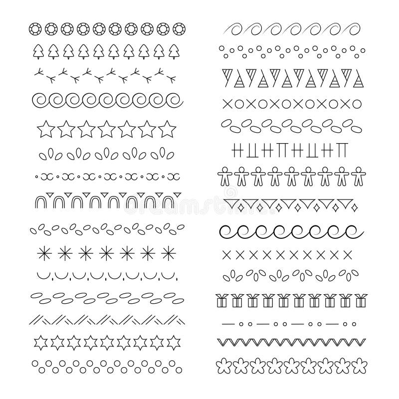 Universal Element for Border Stock Illustration - Illustration of ...