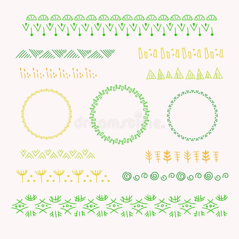 Universal Element for Border Stock Vector - Illustration of festive ...