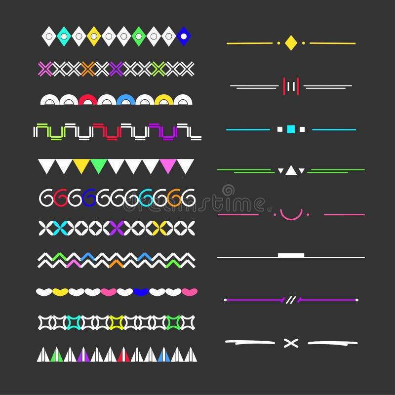 Universal Element for Border Stock Vector - Illustration of holiday ...