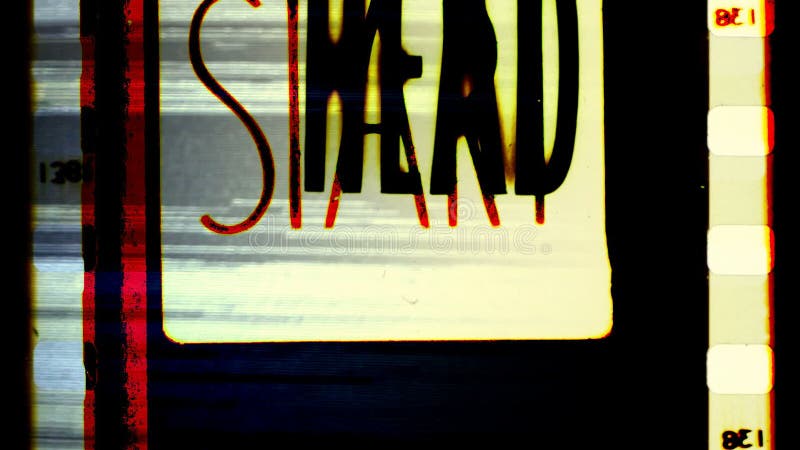 Universal Film Leader, Symbol Counting Down from 8, with Chroma Key ...