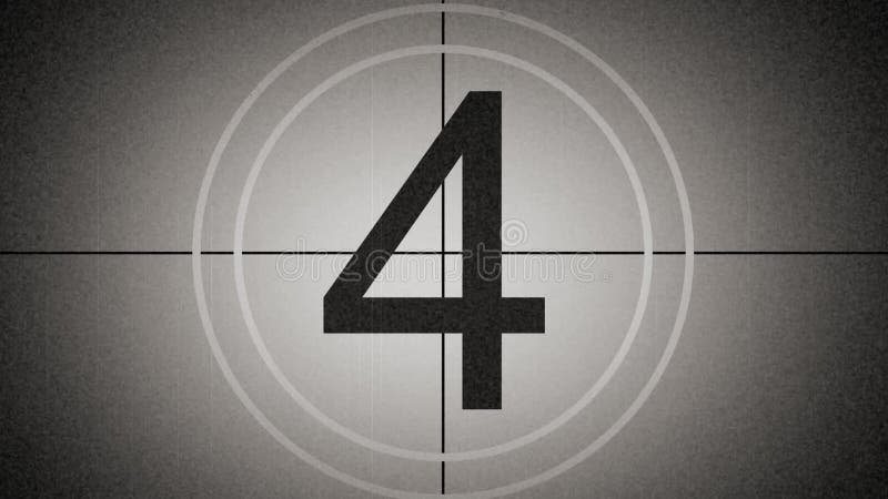 Countdown Universal Leader Count Stock Video - Video of dirty, frame ...