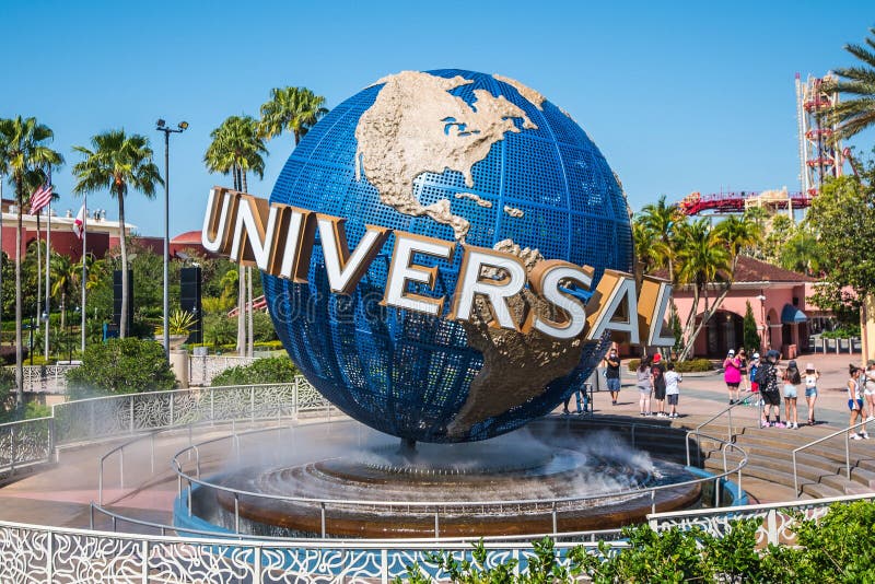 Universal Globe at Universal Orlando Resort Editorial Stock Image ...