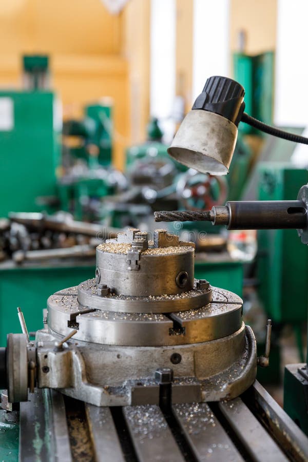 The Universal Green Milling Machine Stock Image - Image of gear ...