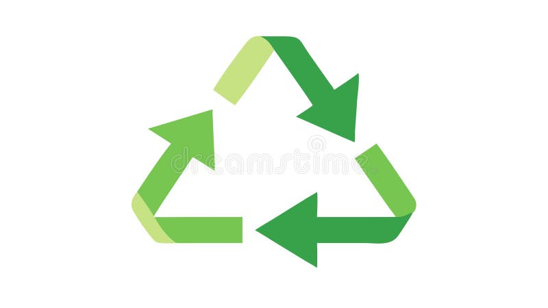 Universal Green Recycle Symbol, Promoting Sustainability, Vector Design ...
