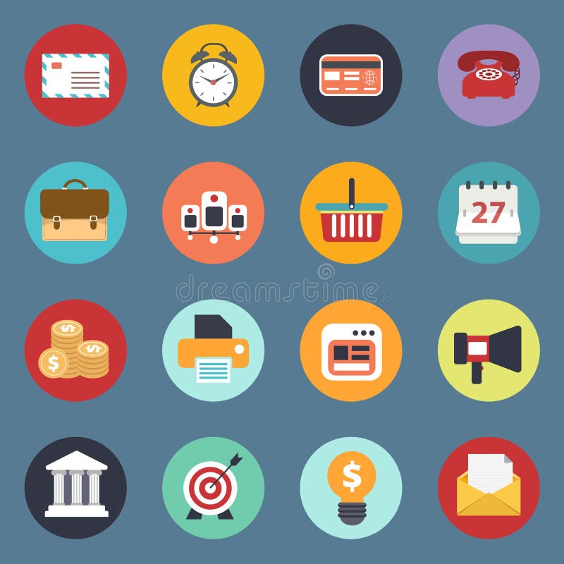 Universal Icon Set for Websites and Mobile Applications Stock ...