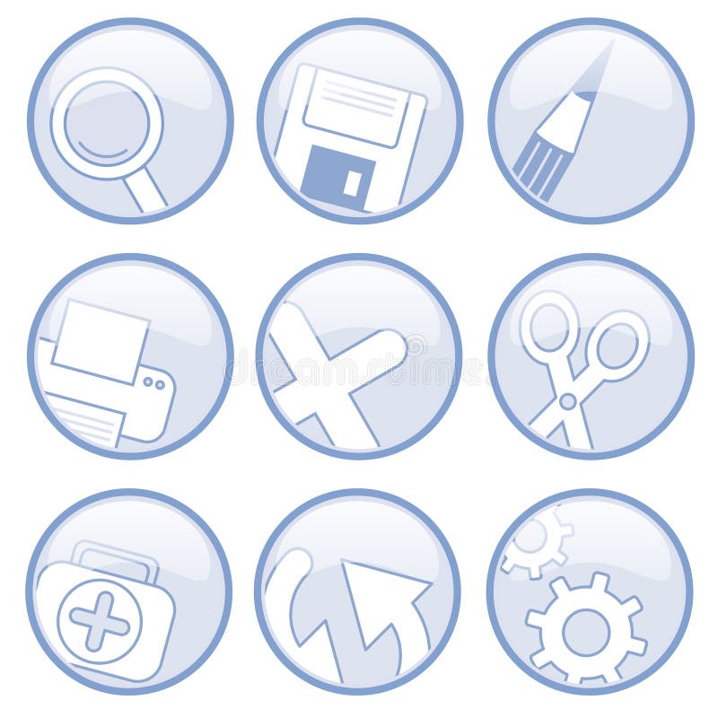 Universal Icons stock illustration. Illustration of back - 2112768