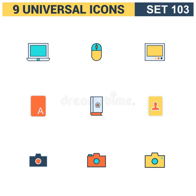 25 Universal Icons Pixel Perfect Symbols of Alert, Credit, Bell, Card ...