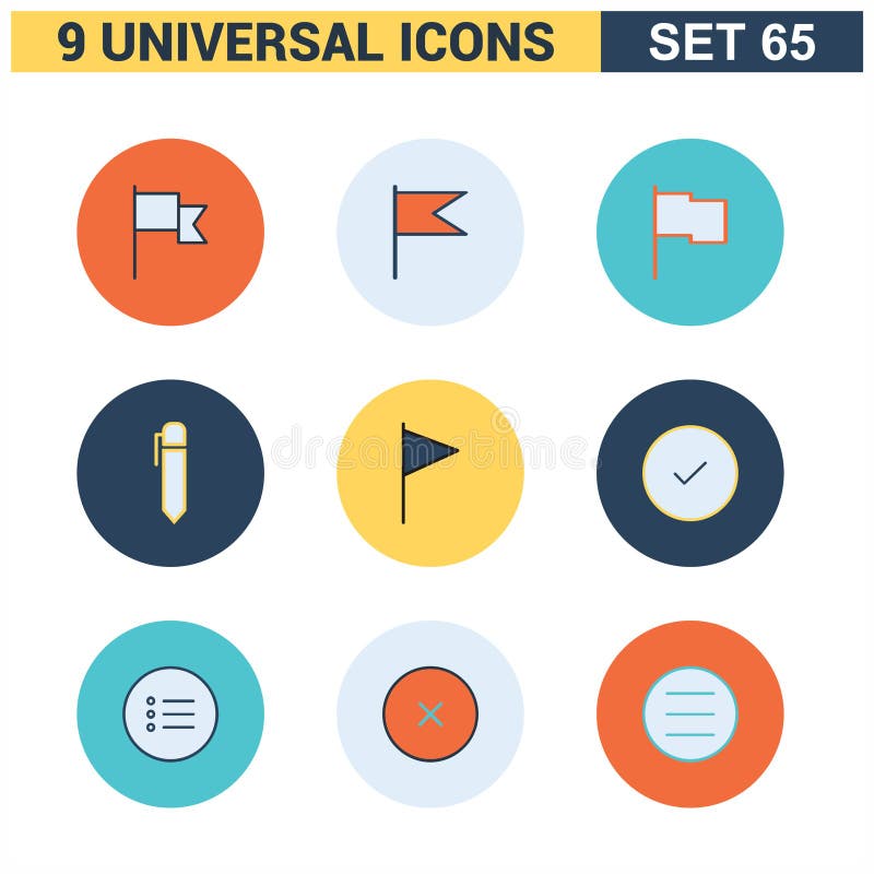 4 Universal Icons Pixel Perfect Symbols of Arrows, Message, Up, File ...
