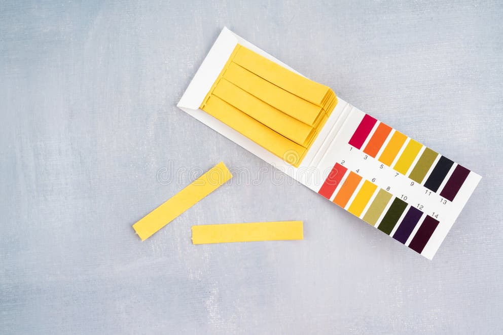 Universal Indicator Paper with Acidic Testing Stock Image - Image of ...