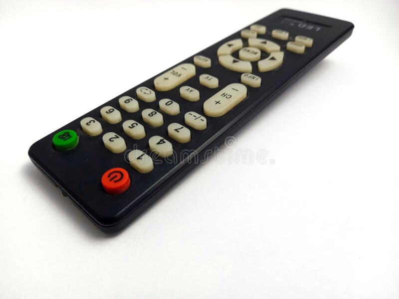 Universal Isolated Remote Control on White Isolated Background Stock ...