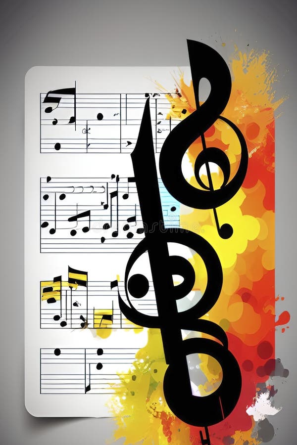 The Universal Language of Music. Stock Illustration - Illustration of ...