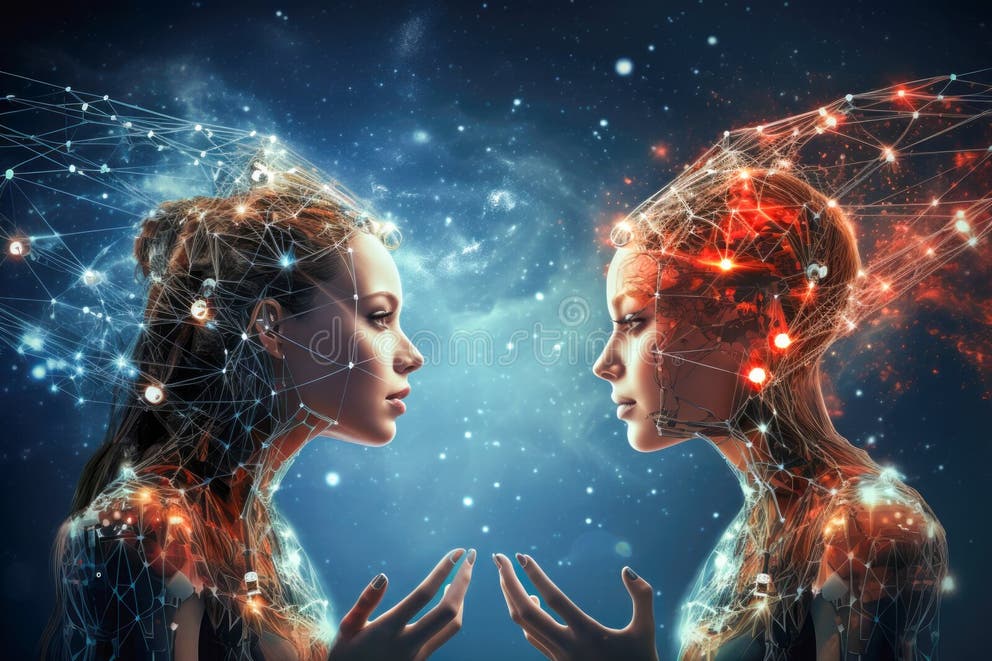 Universal Language Translation, Generative AI Stock Illustration ...