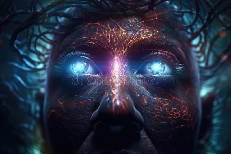 The Universal Life Force: a Spiritual Journey. Stock Illustration ...