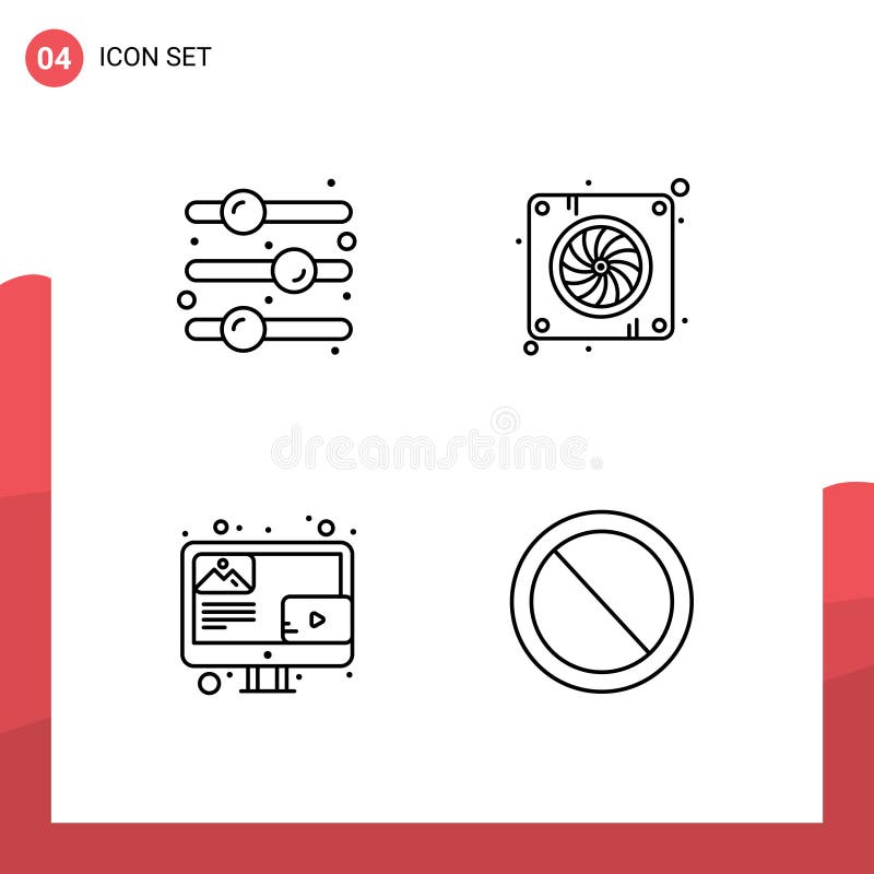 4 Universal Line Signs Symbols of Design Element, Blogging, Toggle ...