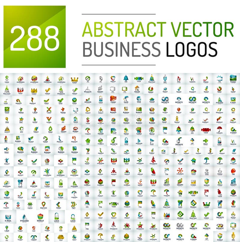 Universal logo set stock vector. Illustration of deal - 79400224