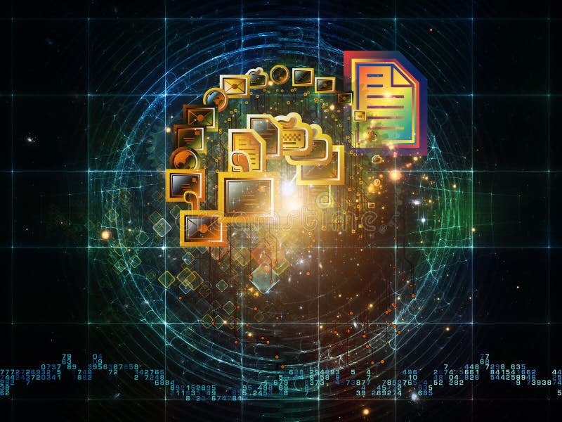 Universal messaging stock illustration. Illustration of connection ...