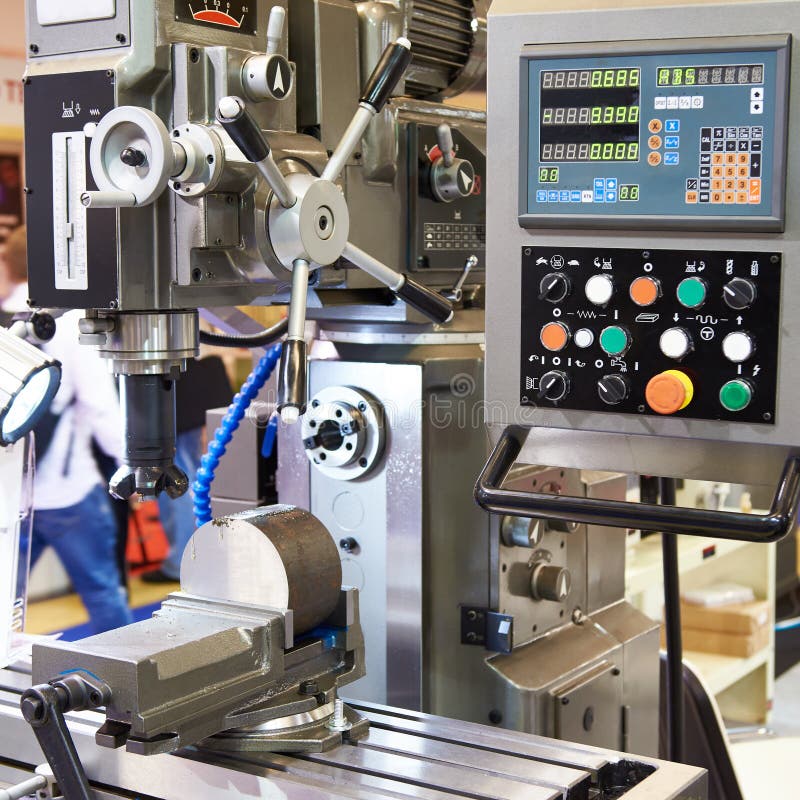 Universal milling machine stock image. Image of modern - 117854053
