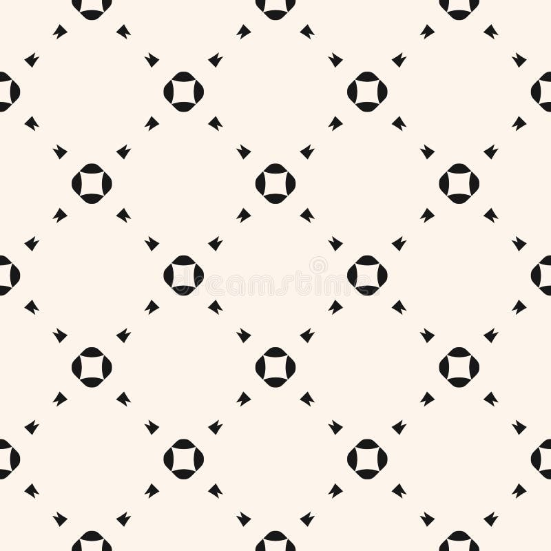 Universal Minimal Vector Seamless Pattern. Simple Monochrome Geometric ...