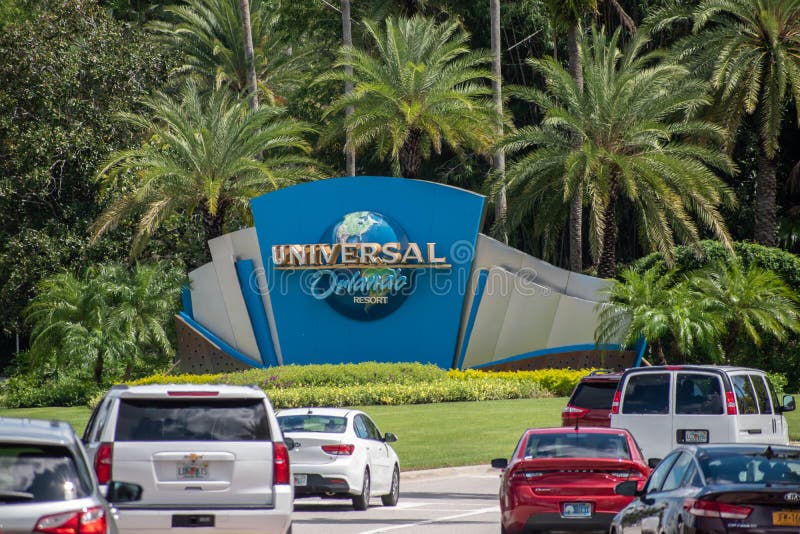 Universal Orlando Sign on Hollywood Boulevard at Universal Studios Area ...