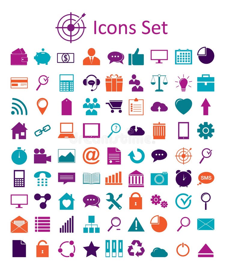 Universal Outline Icons for Web and Mobile. Stock Vector - Illustration ...