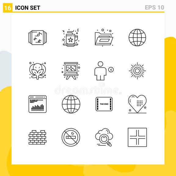 16 Universal Outlines Set for Web and Mobile Applications Board ...