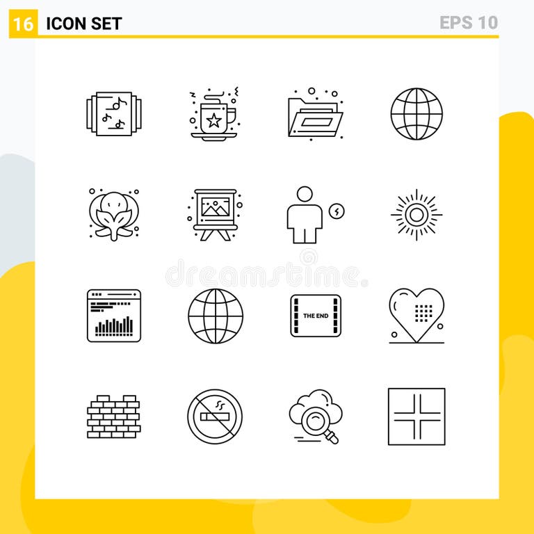 16 Universal Outlines Set for Web and Mobile Applications Board ...